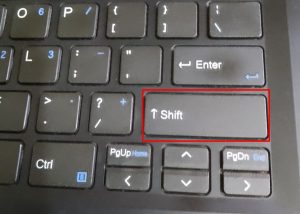 The Shift key is not working for symbols - talkkeyboard.com